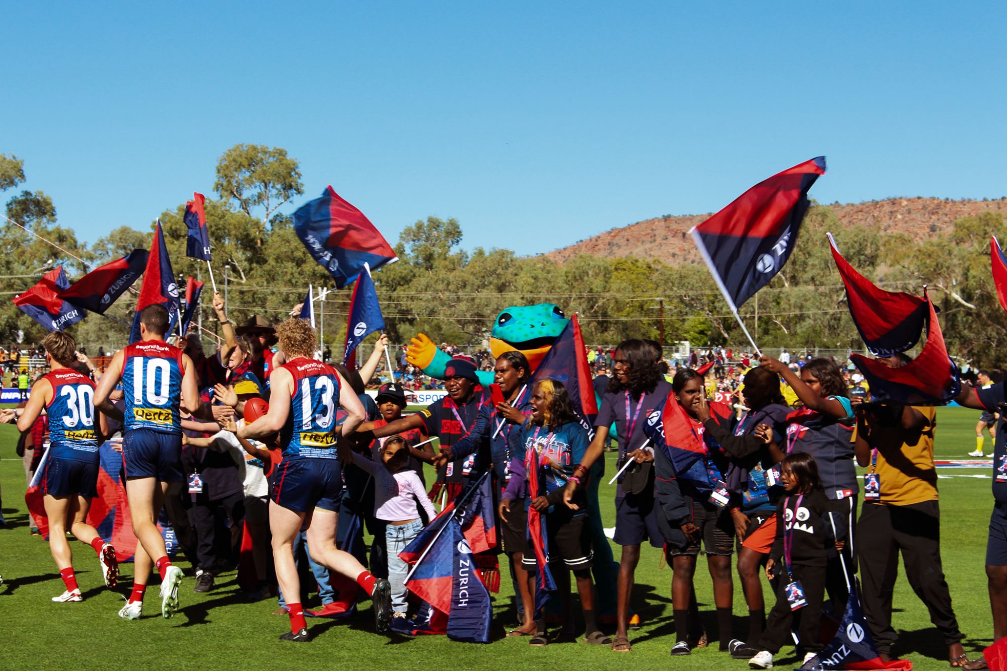 Mparntwe with Melbourne Football Club