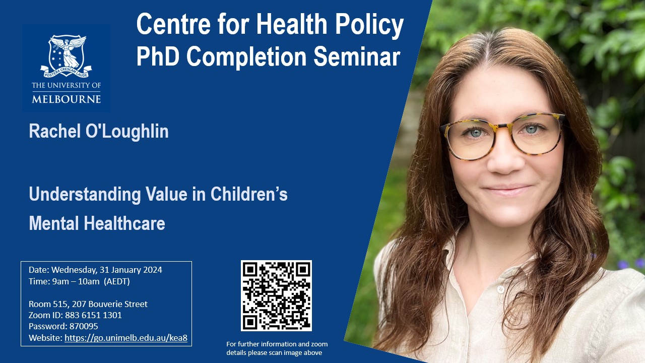 CHP PhD Completion Seminar - Rachel O'Loughlin