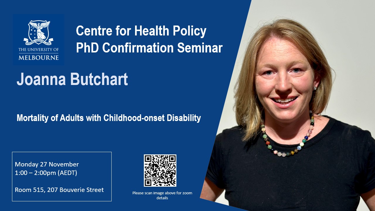 PhD Confirmation Seminar - Joanna Butchart